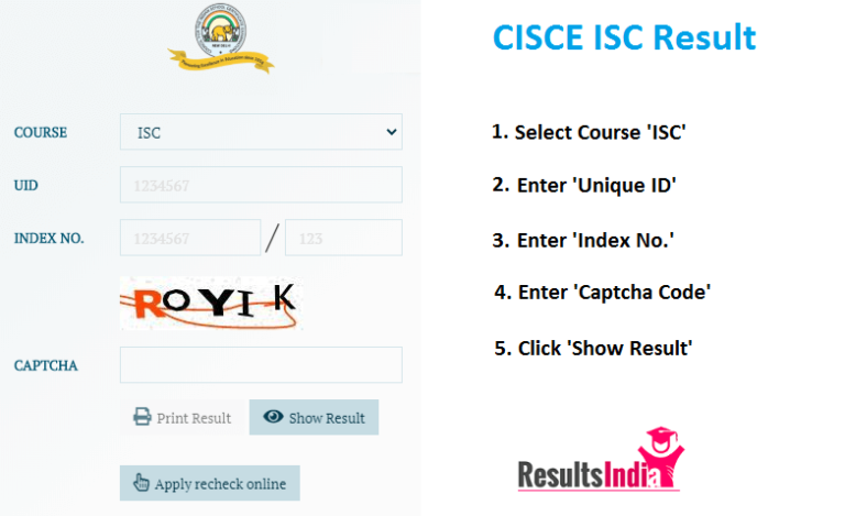 CISCE ISC Result 2021 Declared- Check ISC (Class 12th) Results 2021 | Results India